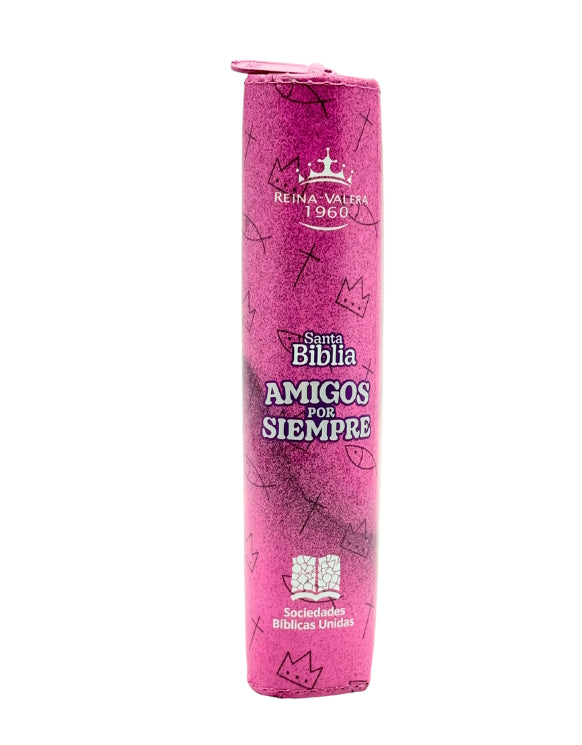 Biblia para niños Amigos por Siempre RVR 1960 Cierre Color Rosa ...
